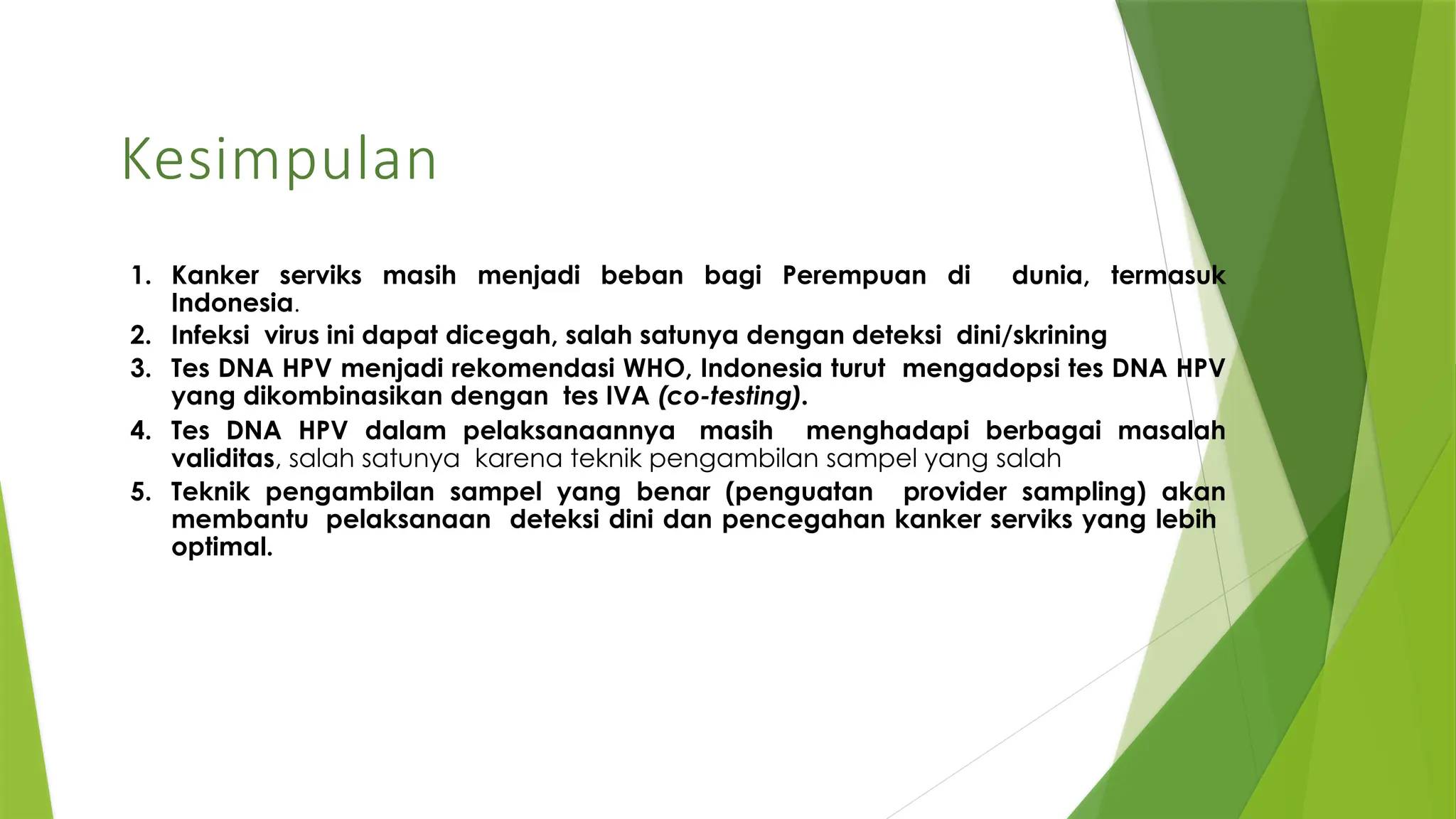 MPI4_DETEKSI DINI KANKER LEHER RAHIM Metode HPV DNA Dan Infeksi Menular ...