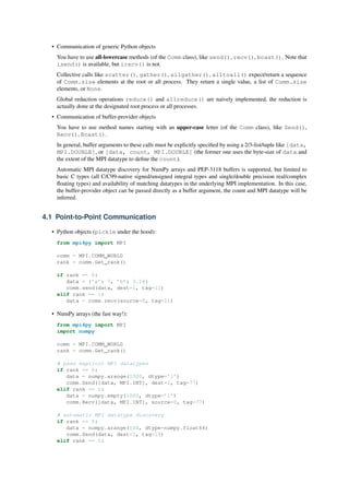 mpi4py Manual! | PDF