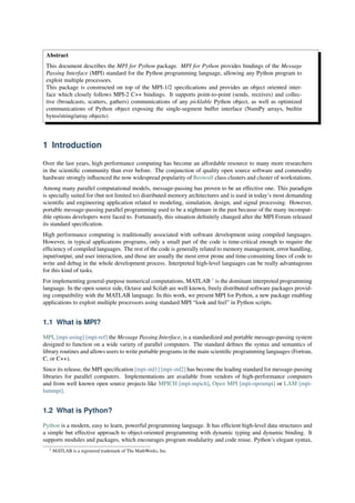 mpi4py Manual! | PDF
