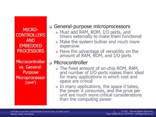 AVR_ Microcontroller_Muhammad Ali_Mazidi_AVR_Lecture2_Fall2023 | PPT