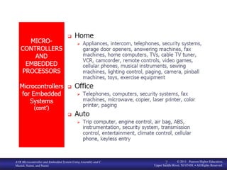 AVR_ Microcontroller_Muhammad Ali_Mazidi_AVR_Lecture2_Fall2023 | PPT