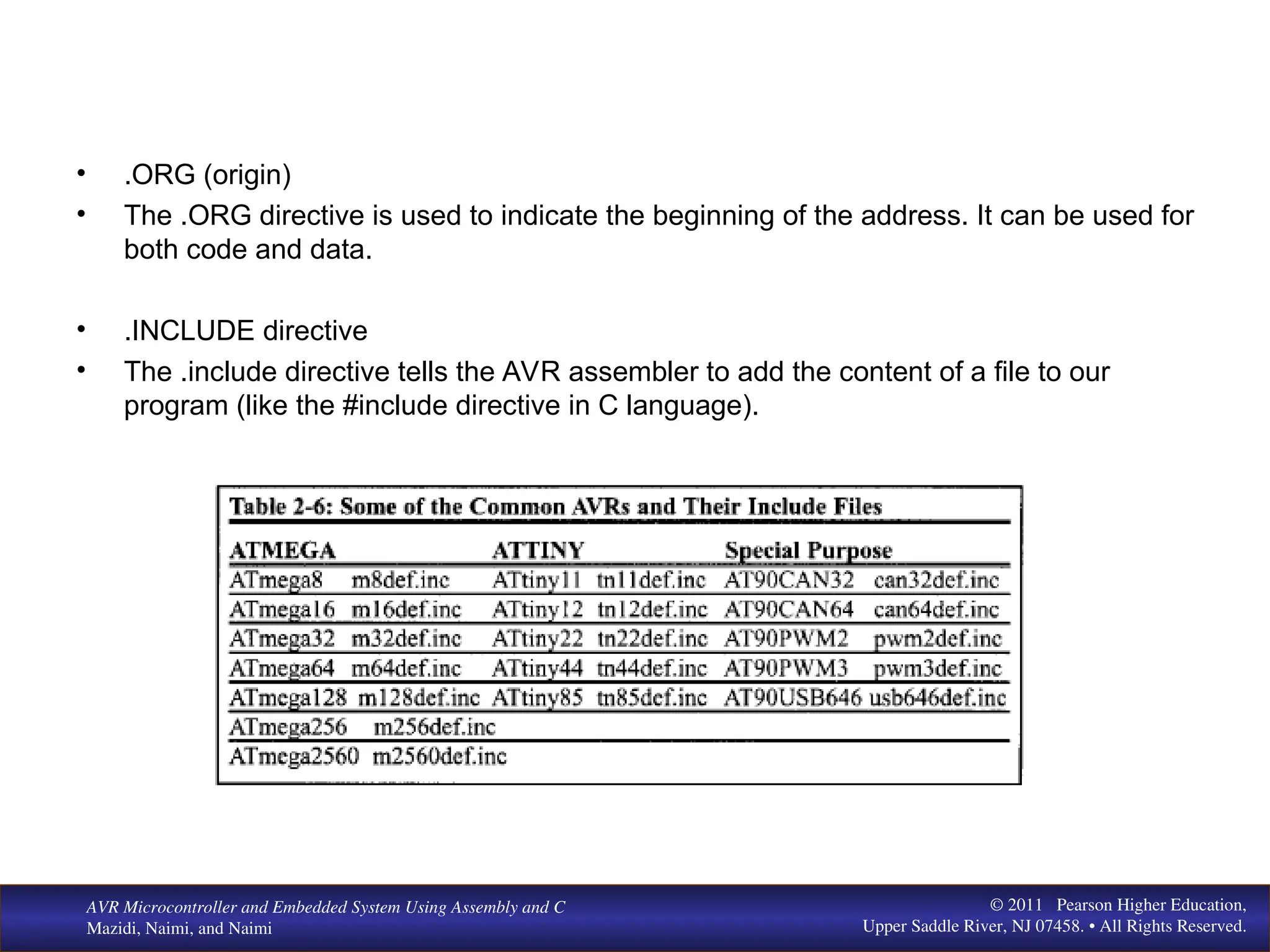 AVR_ Microcontroller_Muhammad Ali_Mazidi_AVR_Lecture3_Fall2023 | PPT