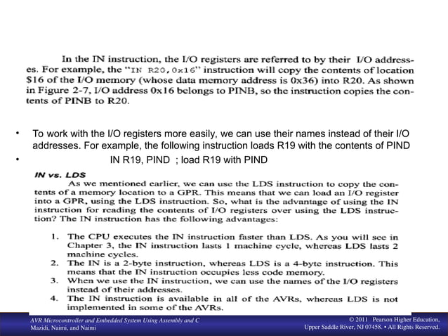 AVR_ Microcontroller_Muhammad Ali_Mazidi_AVR_Lecture3_Fall2023 | PPT