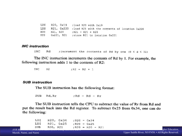 AVR_ Microcontroller_Muhammad Ali_Mazidi_AVR_Lecture3_Fall2023 | PPT