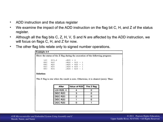 AVR_ Microcontroller_Muhammad Ali_Mazidi_AVR_Lecture3_Fall2023 | PPT