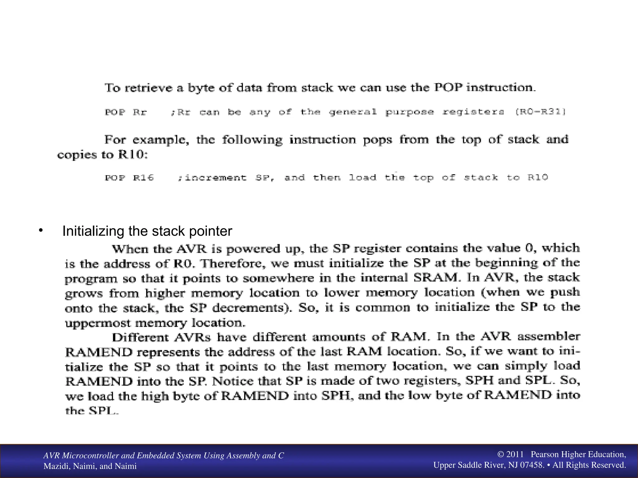 Avr Microcontroller Muhammad Ali Mazidi Avr Lecture4 Fall2023 Ppt