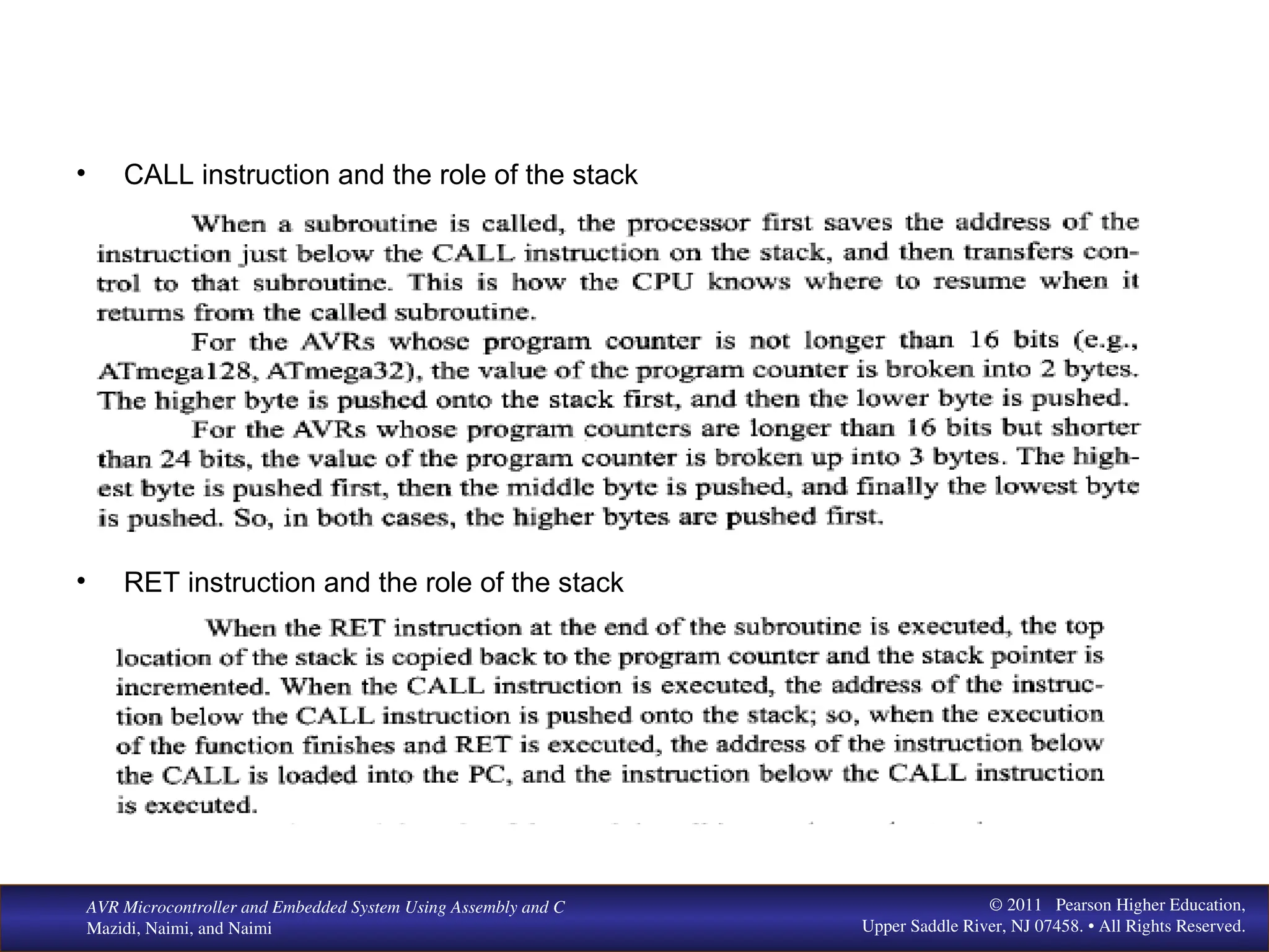 AVR_ Microcontroller_Muhammad Ali_Mazidi_AVR_Lecture4_Fall2023 | PPT