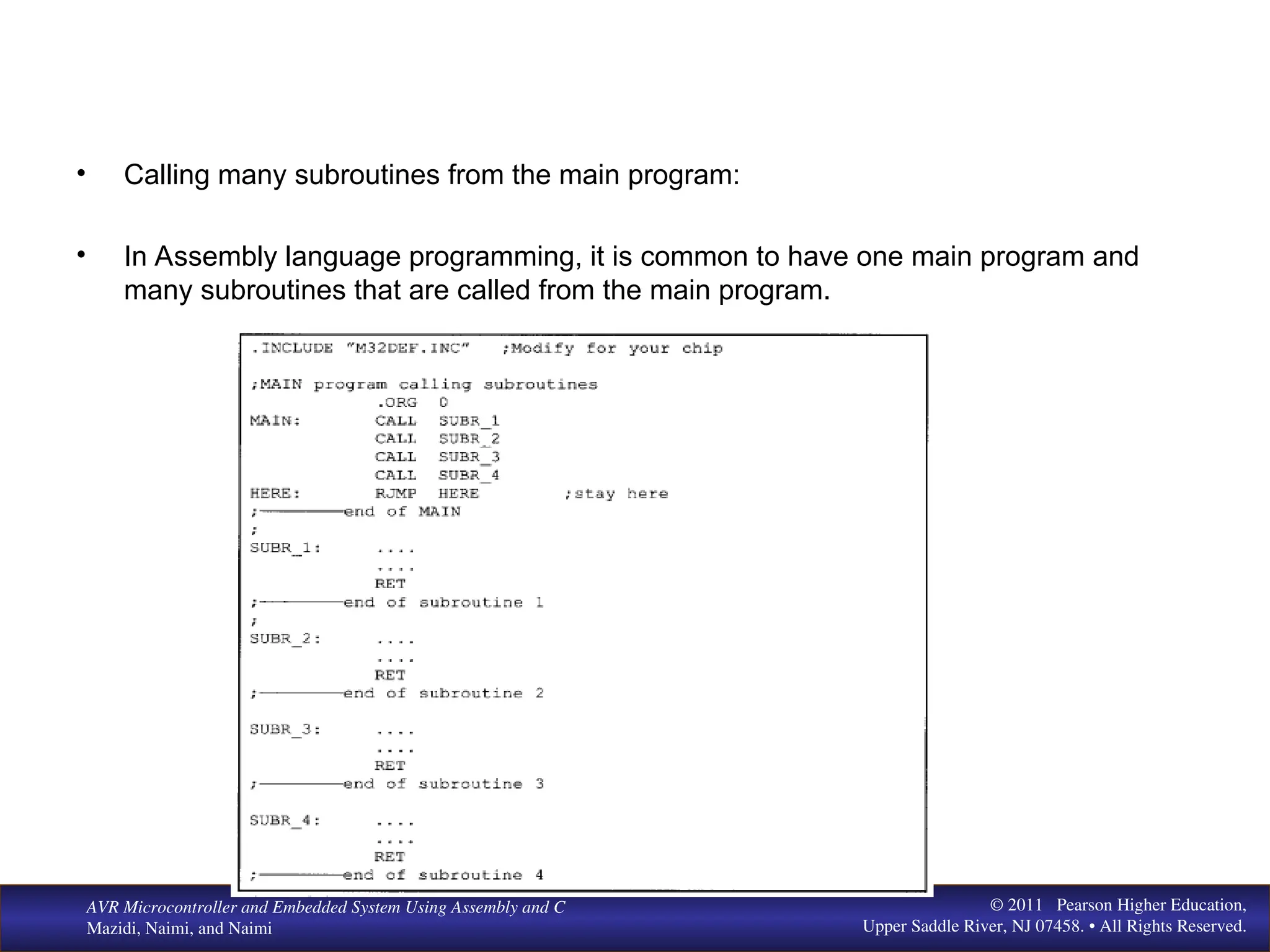 AVR_ Microcontroller_Muhammad Ali_Mazidi_AVR_Lecture4_Fall2023 | PPT AVR_ Microcontroller_Muhammad Ali_Mazidi_AVR_Lecture4_Fall2023 | PPT
