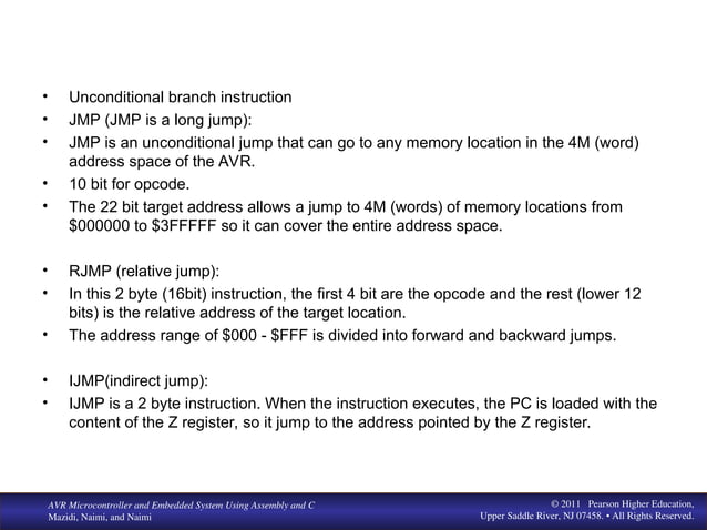 AVR_ Microcontroller_Muhammad Ali_Mazidi_AVR_Lecture4_Fall2023 | PPT