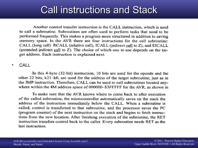 AVR_ Microcontroller_Muhammad Ali_Mazidi_AVR_Lecture4_Fall2023 | PPT