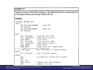 AVR_ Microcontroller_Muhammad Ali_Mazidi_AVR_Lecture4_Fall2023 | PPT