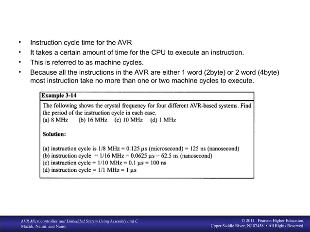 AVR_ Microcontroller_Muhammad Ali_Mazidi_AVR_Lecture4_Fall2023 | PPT