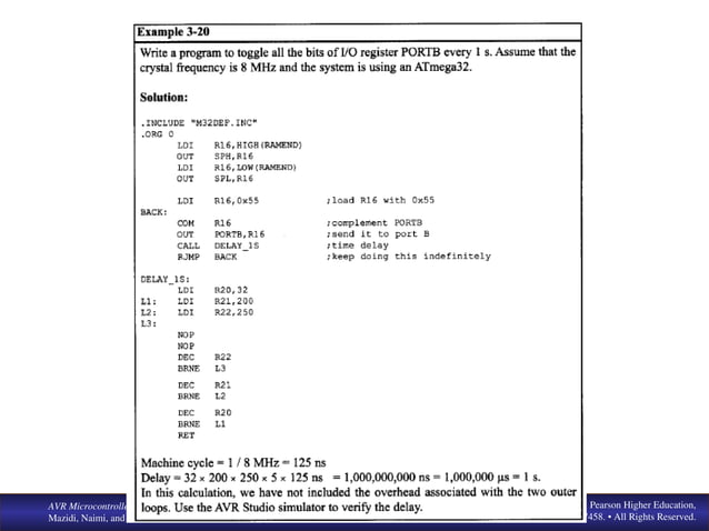 AVR_ Microcontroller_Muhammad Ali_Mazidi_AVR_Lecture4_Fall2023 | PPT