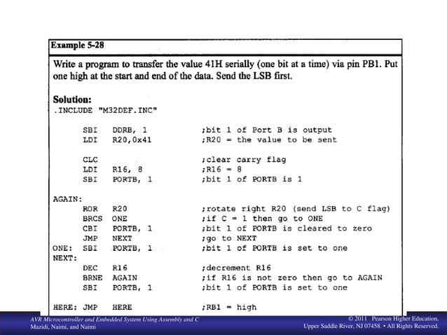 AVR_ Microcontroller_Muhammad Ali_Mazidi_AVR_Lecture6_Fall2023 | PPT