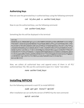 Complete MPICH2 Clustering Manual in Ubuntu | PDF