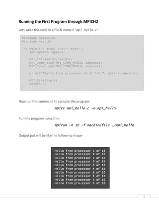 Complete MPICH2 Clustering Manual in Ubuntu | PDF
