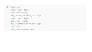 Mpi collective communication operations | PPTX | Computing | Technology & Computing