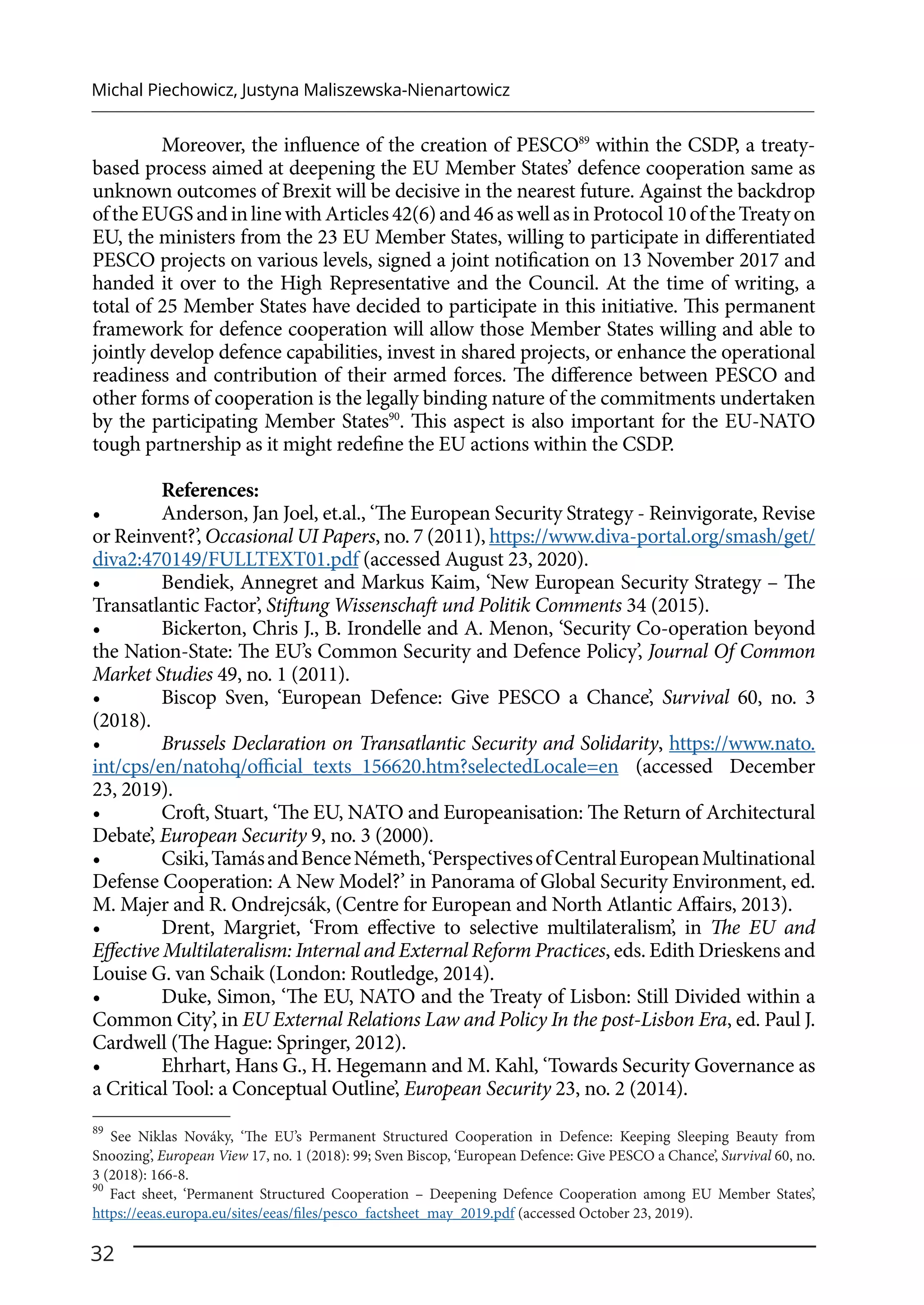 EU-NATO relations through the lens of strategic documents | PDF