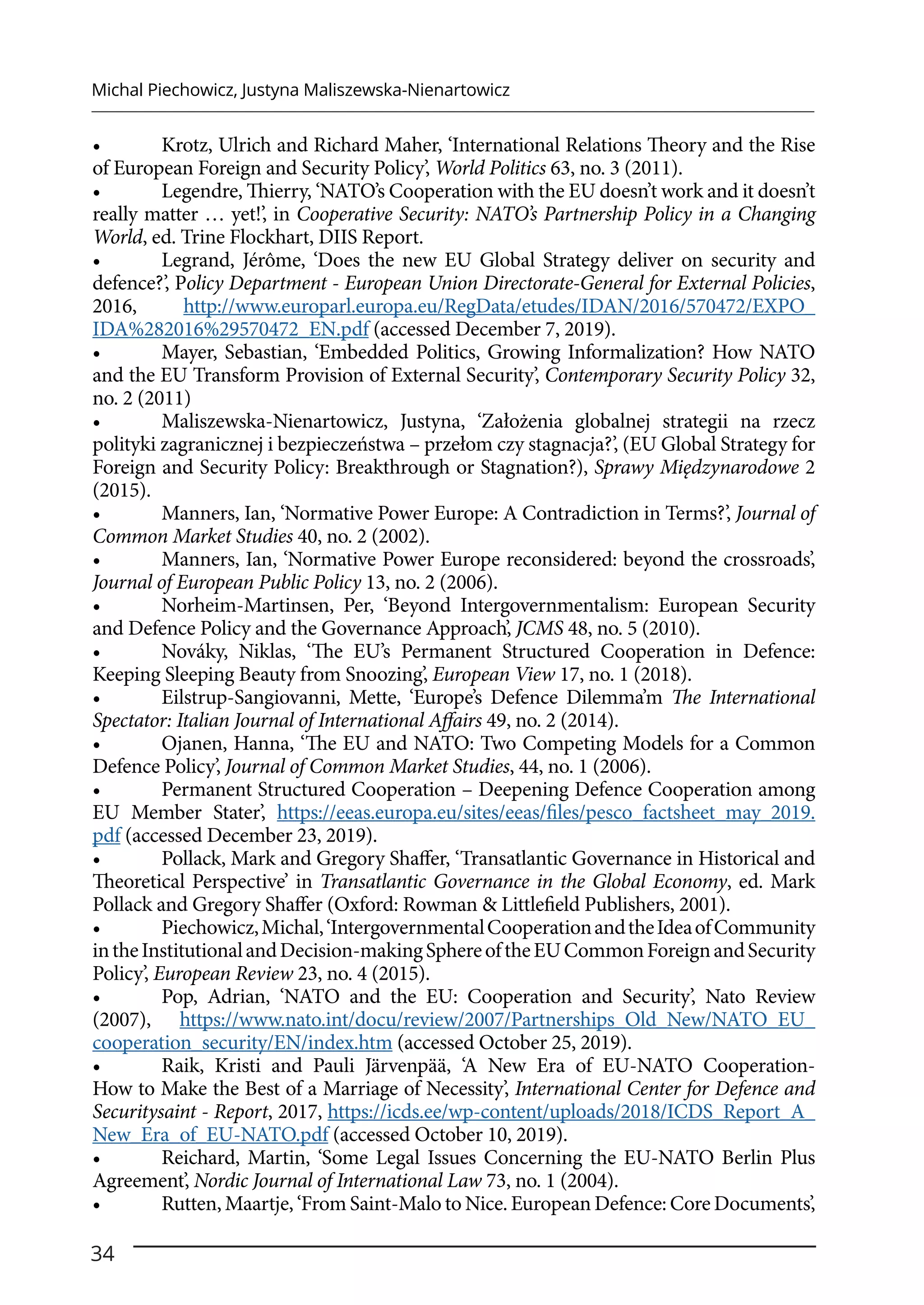 EU-NATO relations through the lens of strategic documents | PDF