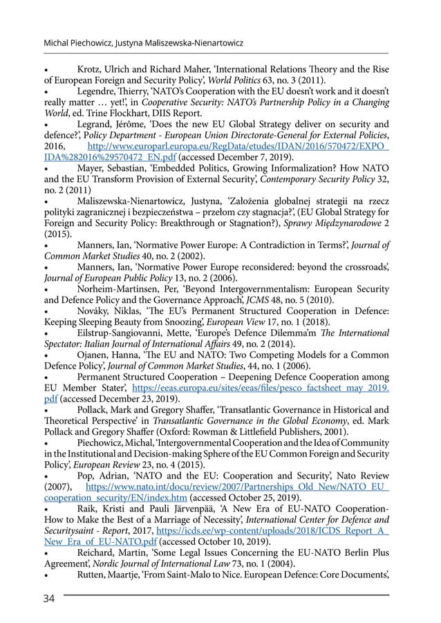 EU-NATO relations through the lens of strategic documents | PDF