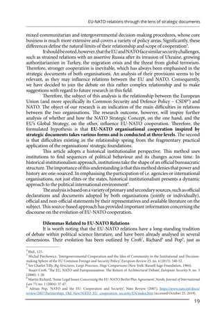 EU-NATO relations through the lens of strategic documents | PDF