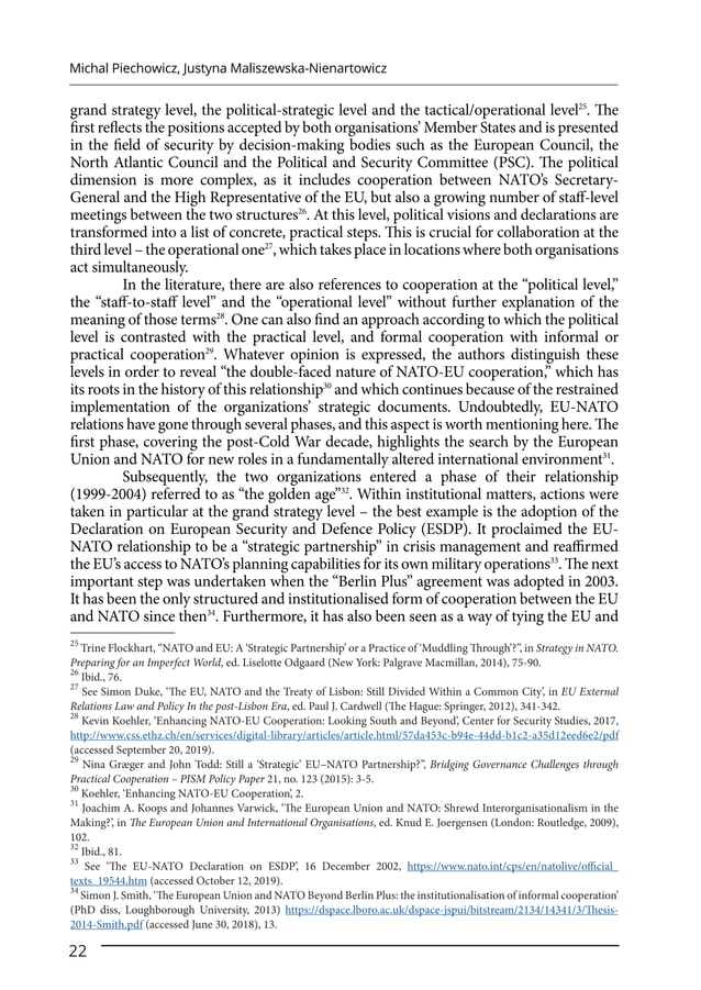 EU-NATO relations through the lens of strategic documents | PDF