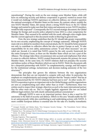 EU-NATO relations through the lens of strategic documents | PDF