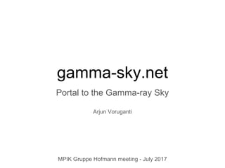 gamma-sky.net: Portal to the gamma-ray sky | PPT