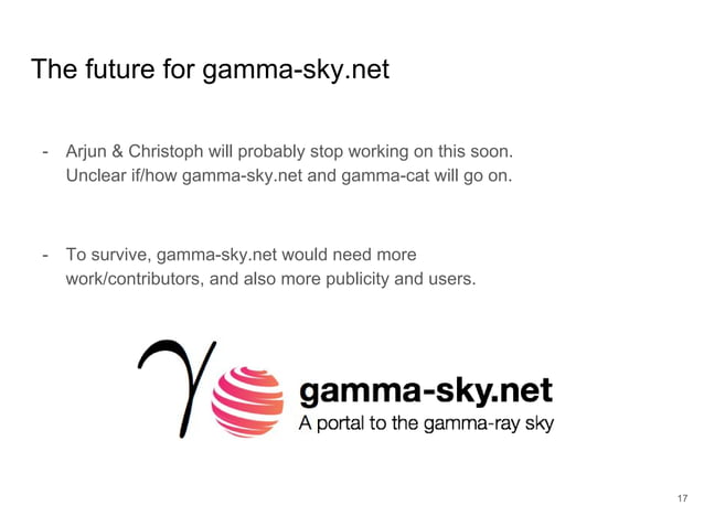 gamma-sky.net: Portal to the gamma-ray sky | PPT
