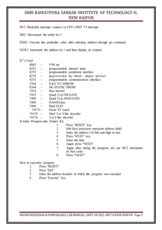 Mpi lab manual eee | PDF
