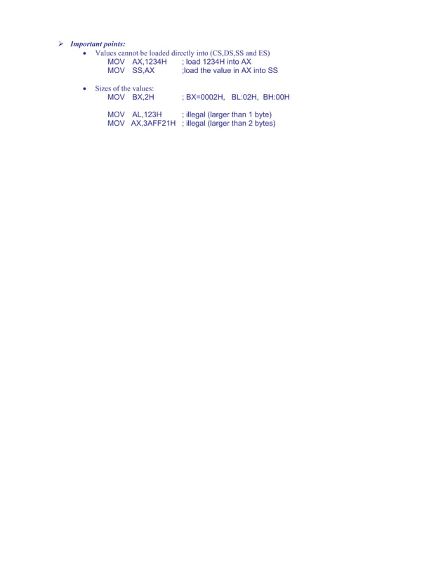 Microprocessor Lecture 2 Pdf Programming Languages Computing