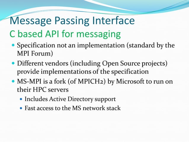Mpi.Net Talk | PPT | Free Download