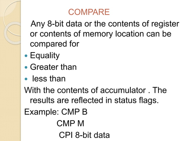 microprocessor ppt (branching and logical instructions) | PPTX