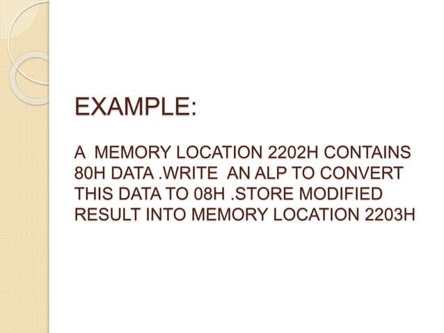microprocessor ppt (branching and logical instructions) | PPTX
