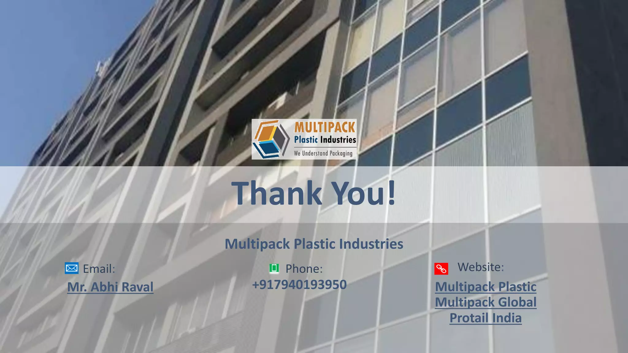 MULTIPACK PLASTIC INDUSTRIES PRODUCT CATALOG PRESENTATION | PDF