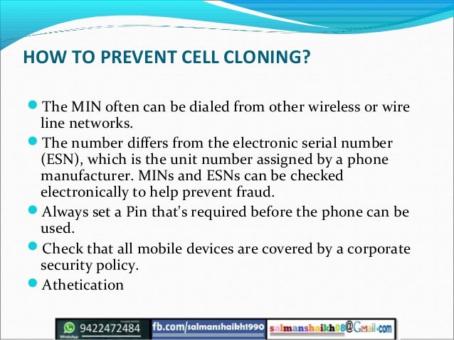 52 mobile phone cloning