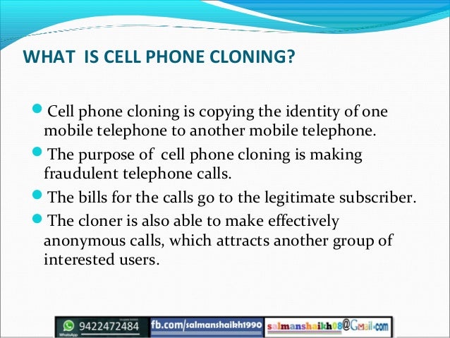 52 mobile phone cloning