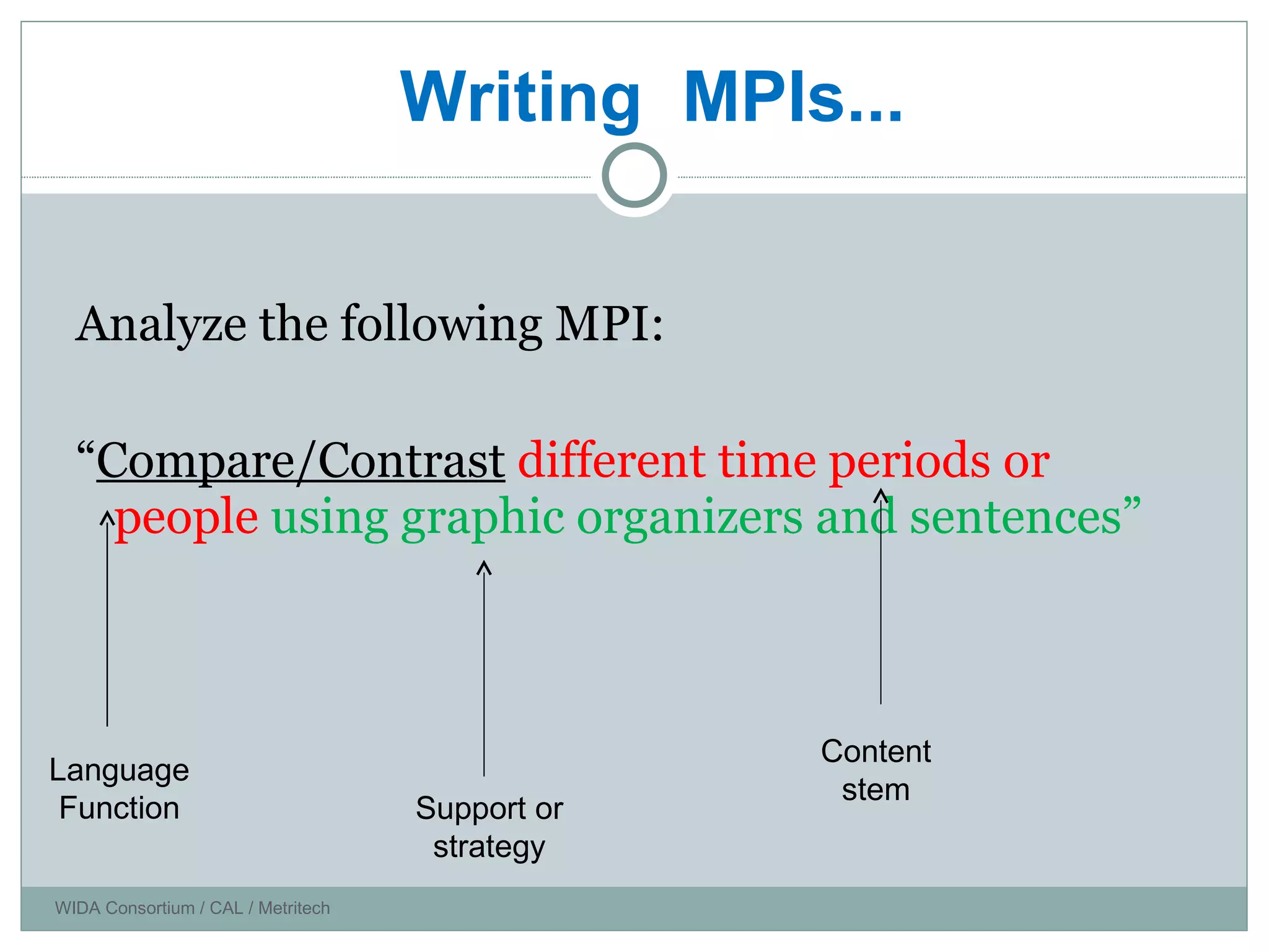 MPIs sample | PPT