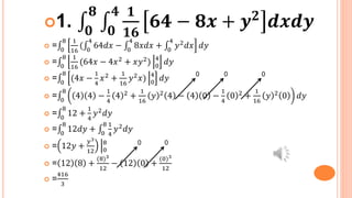 Ejercicios de integración múltiple Thomas IACI 5A | PPTX