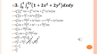 Ejercicios de integración múltiple Thomas IACI 5A | PPTX