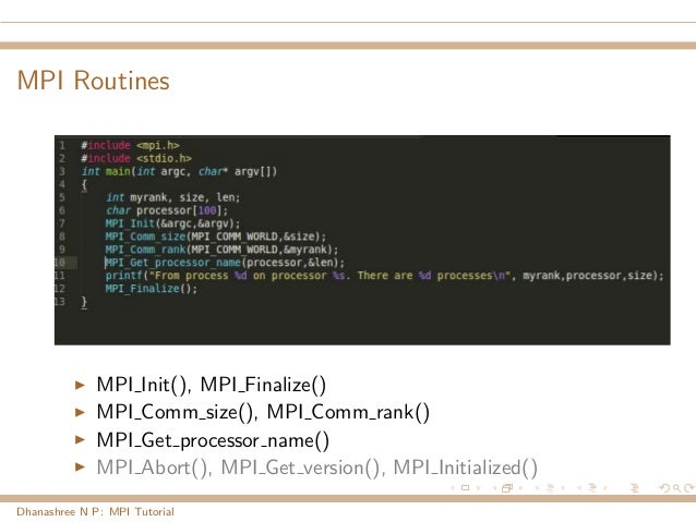 Mpi Tutorial
