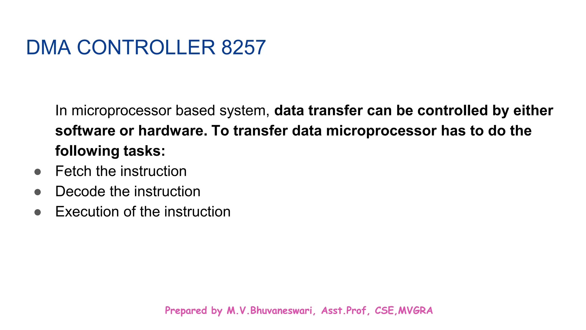 MPI UNIT 4 - (Introduction to DMA and ADC) | PPTX