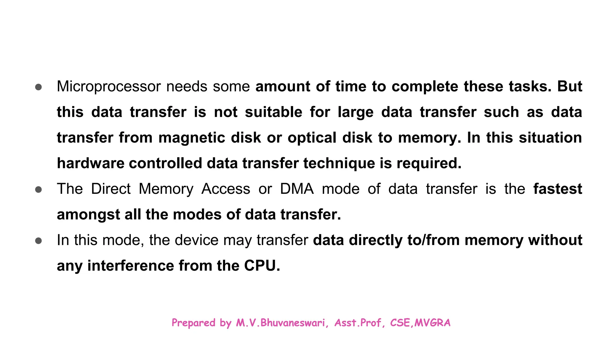 MPI UNIT 4 - (Introduction to DMA and ADC) | PPTX