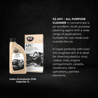 K2 APC 1L/5L | All purpose cleaner Concentrate | PDF