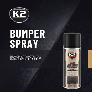K2 Bumper 400ml - Black structural paint for plastic | L345 | PDF