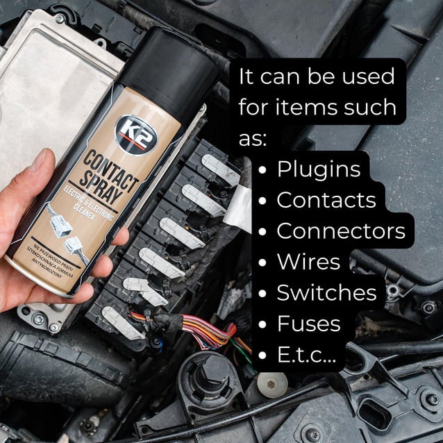 K2 Contact Spray 400ml - Cleans and degreases electrical parts | W125 | PDF