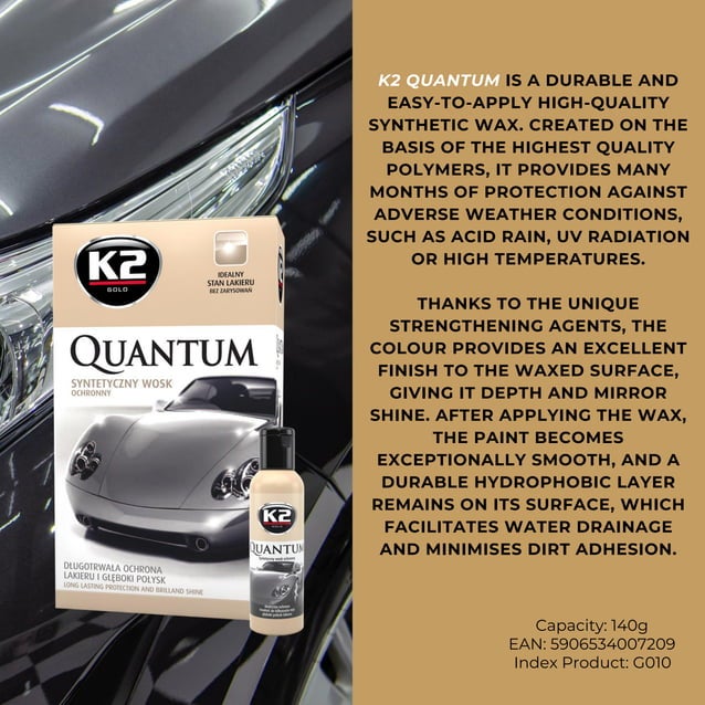 K2 Quantum - Synthetic protective wax | G010 | PDF