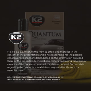 K2 Quantum - Synthetic protective wax | G010 | PDF