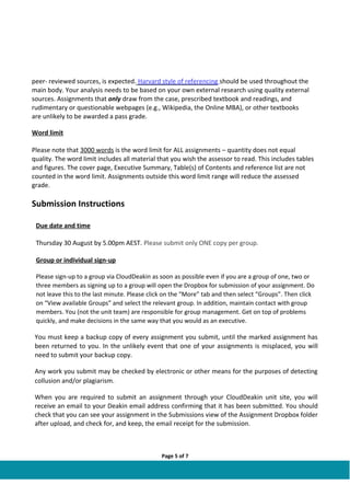 Mpk732 t2 2018 assignment 1 case | PDF
