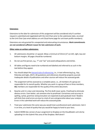 Mpk732 t2 2018 assignment 1 case | PDF